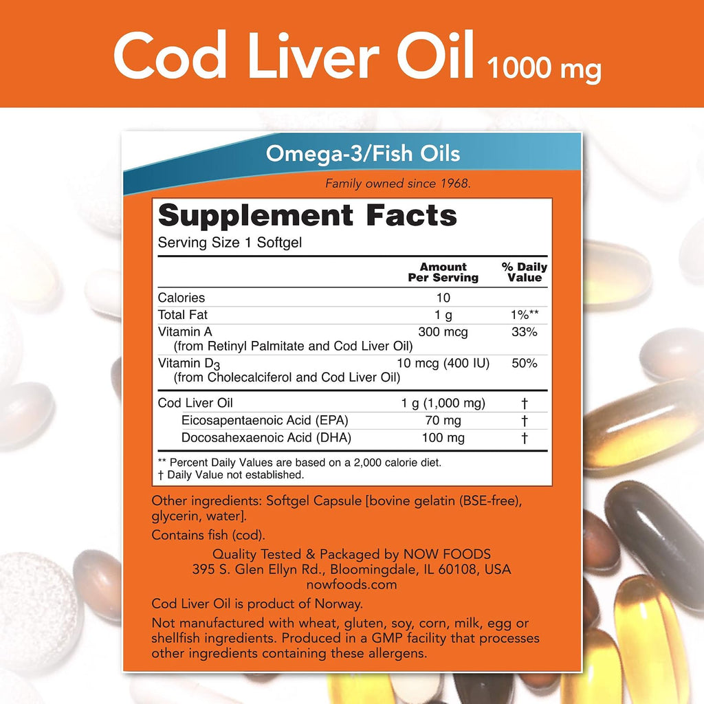 omega-3 rich cod liver oil supplement