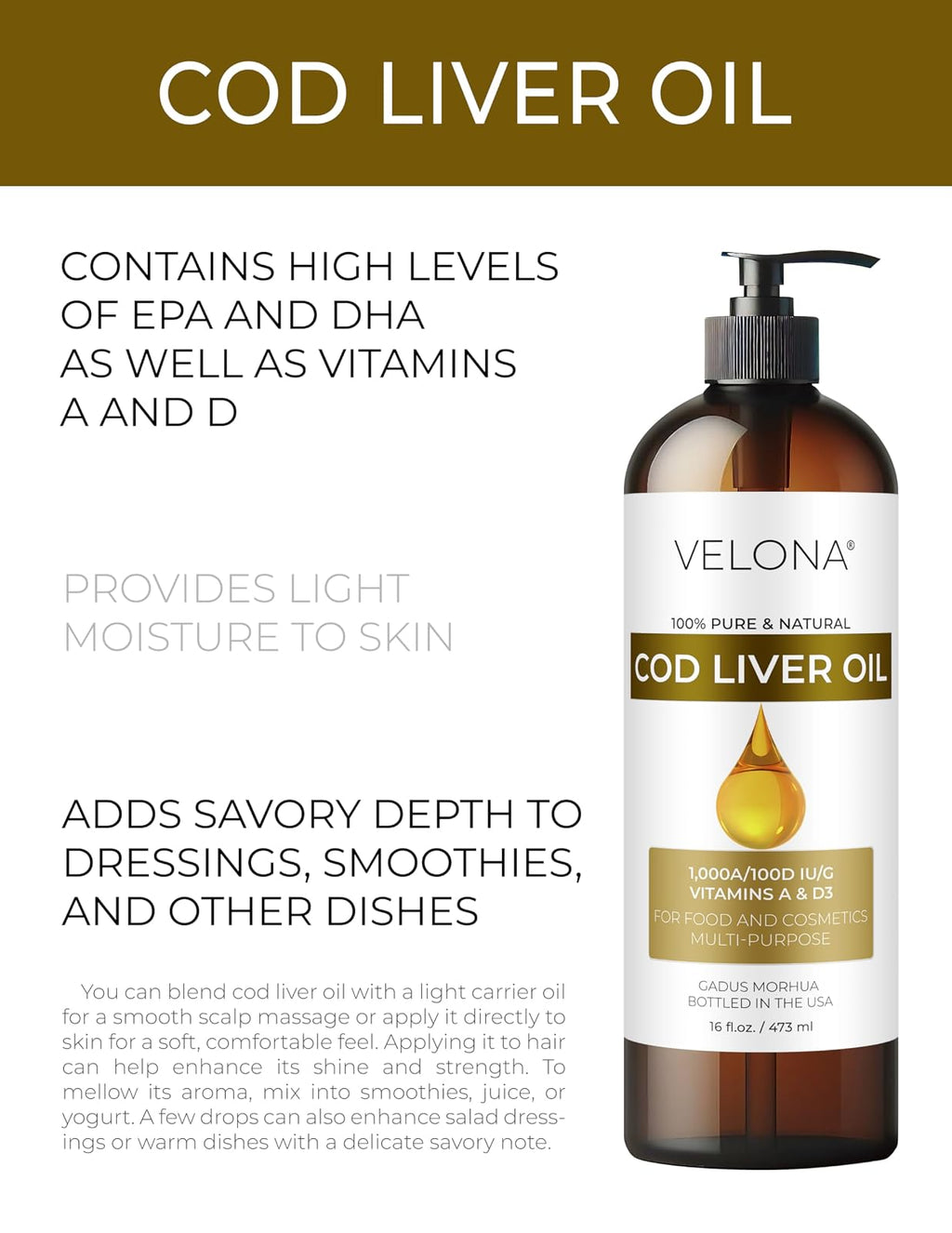 omega-3 rich cod liver oil