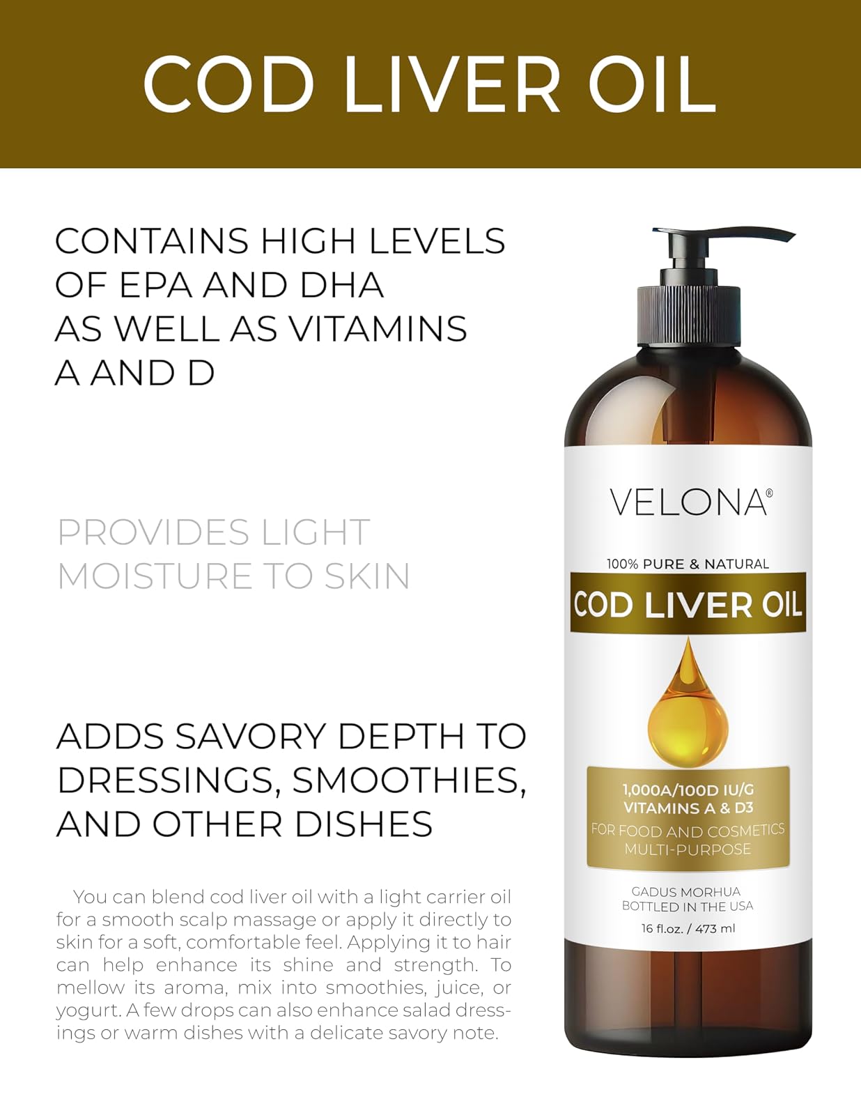 omega-3 rich cod liver oil