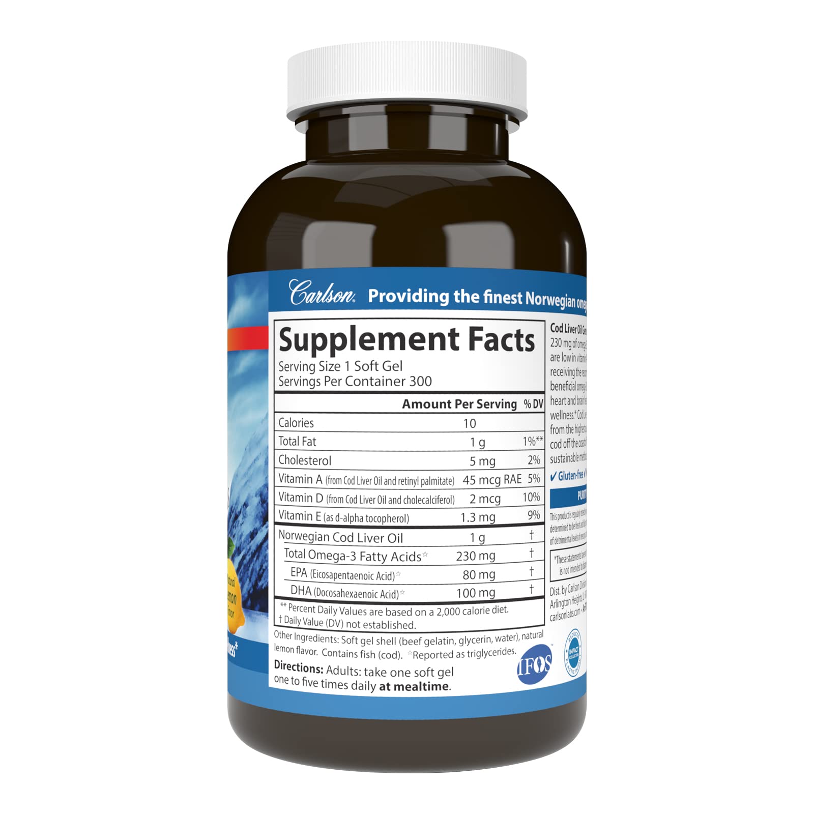 Omega-3 rich cod liver oil