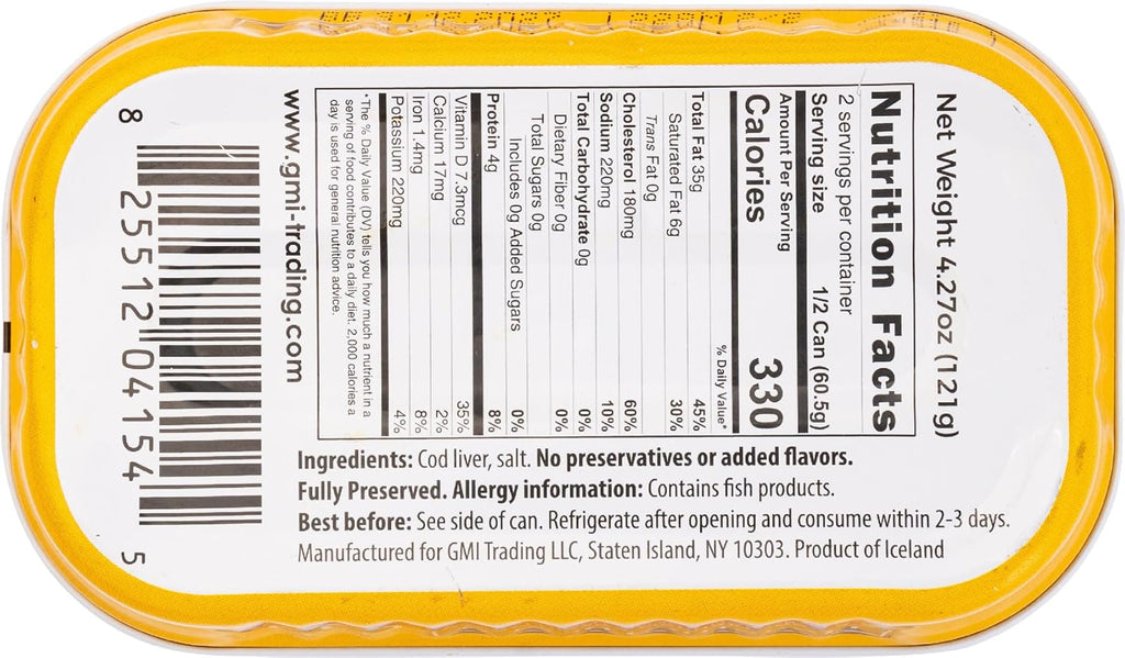 Omega-3 rich cod liver supplement