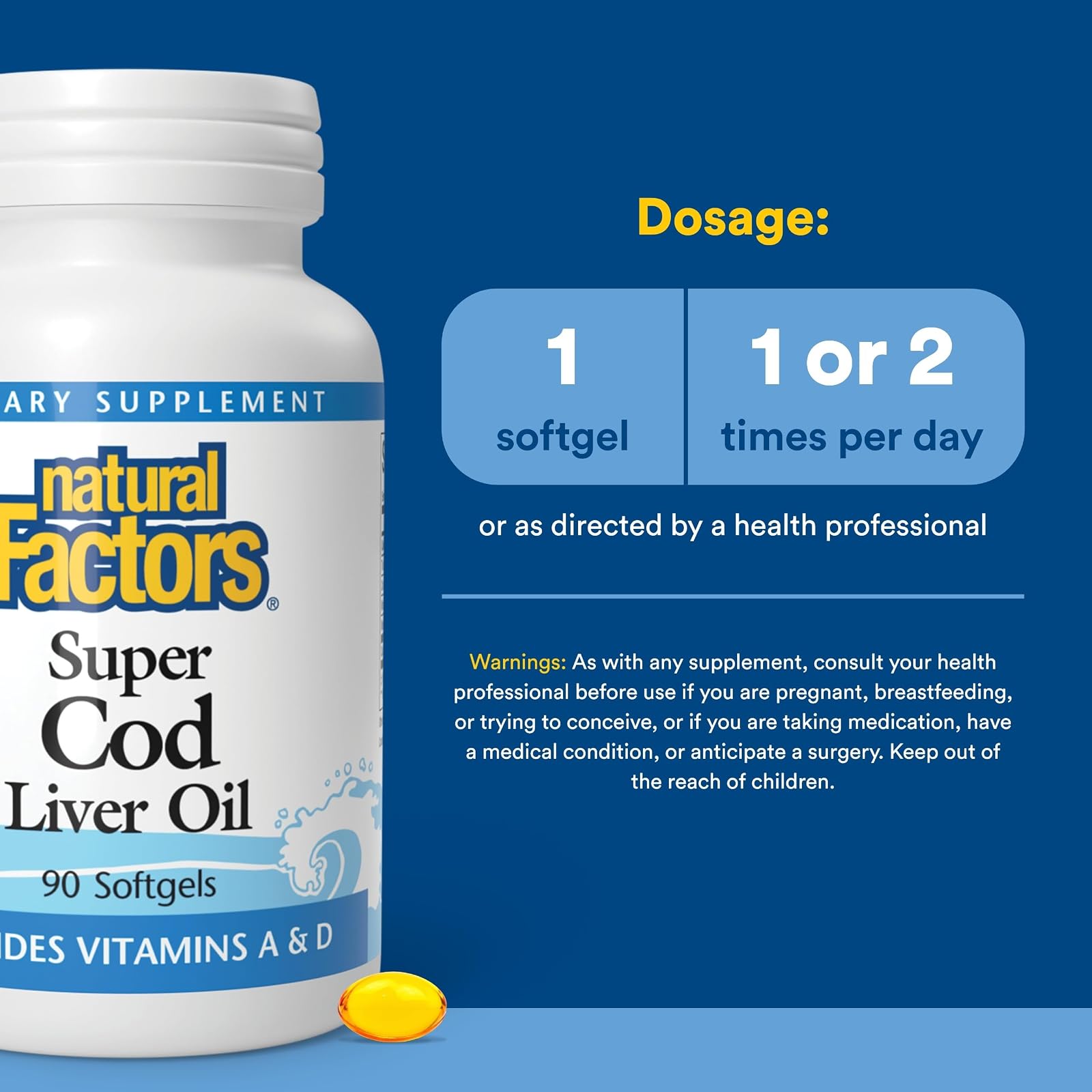 Omega-3 rich fish oil supplement
