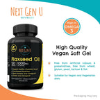 omega-3 rich flaxseed oil capsules