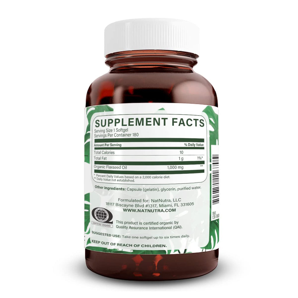 omega-3 rich flaxseed oil softgels