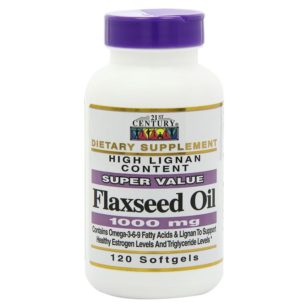 omega-3 rich flaxseed oil supplement