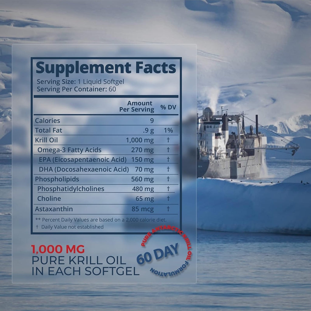 omega-3 rich krill oil capsules