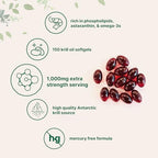 omega-3 rich krill oil softgels