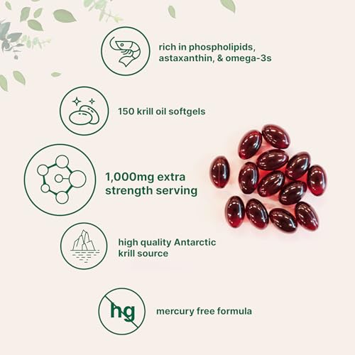 omega-3 rich krill oil softgels