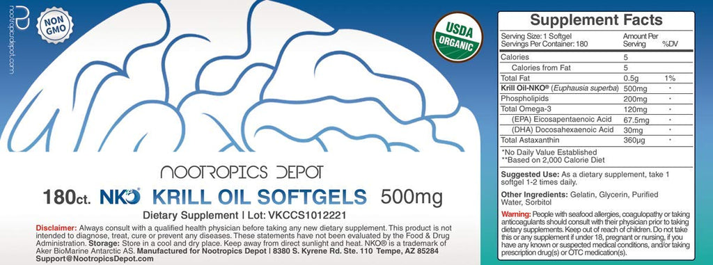 Omega-3 rich Krill Oil supplement