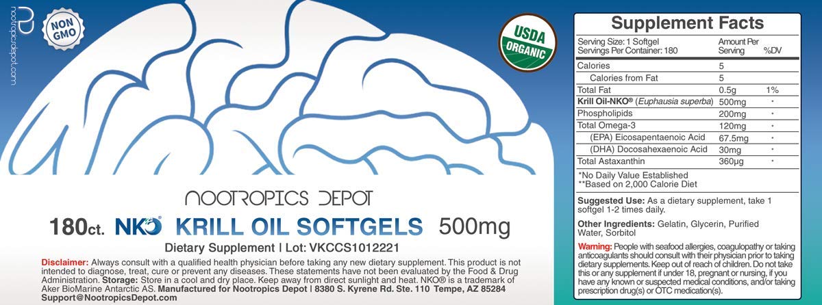Omega-3 rich Krill Oil supplement