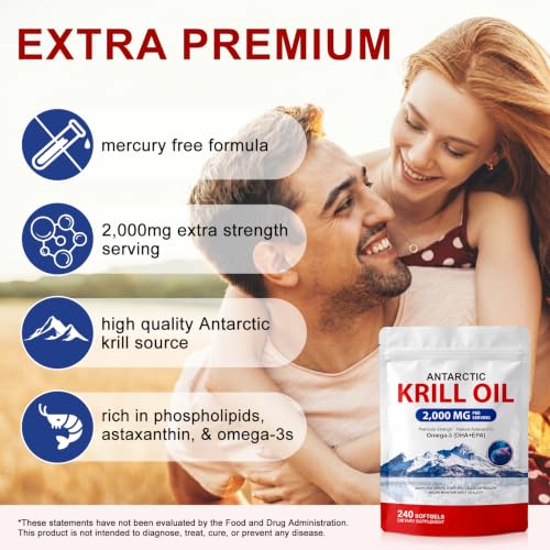 Omega-3 rich krill oil supplement