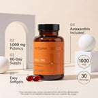 Omega-3 rich krill oil supplement