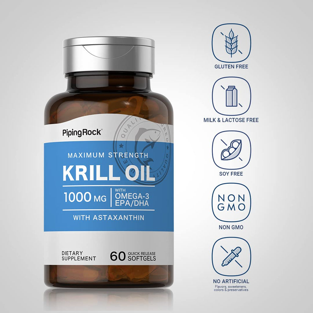 Omega-3 rich krill oil supplement