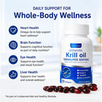Omega-3 rich krill oil supplement