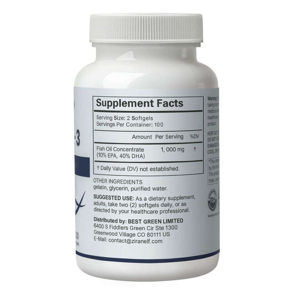 omega 3 softgels for brain function