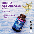 Omega 3 softgels for cognitive support