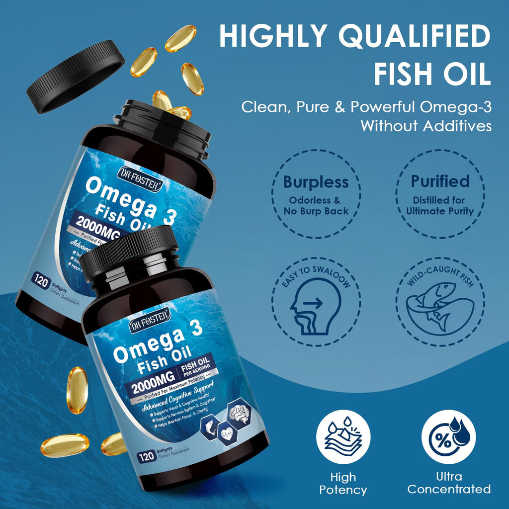Omega-3 softgels for daily wellness