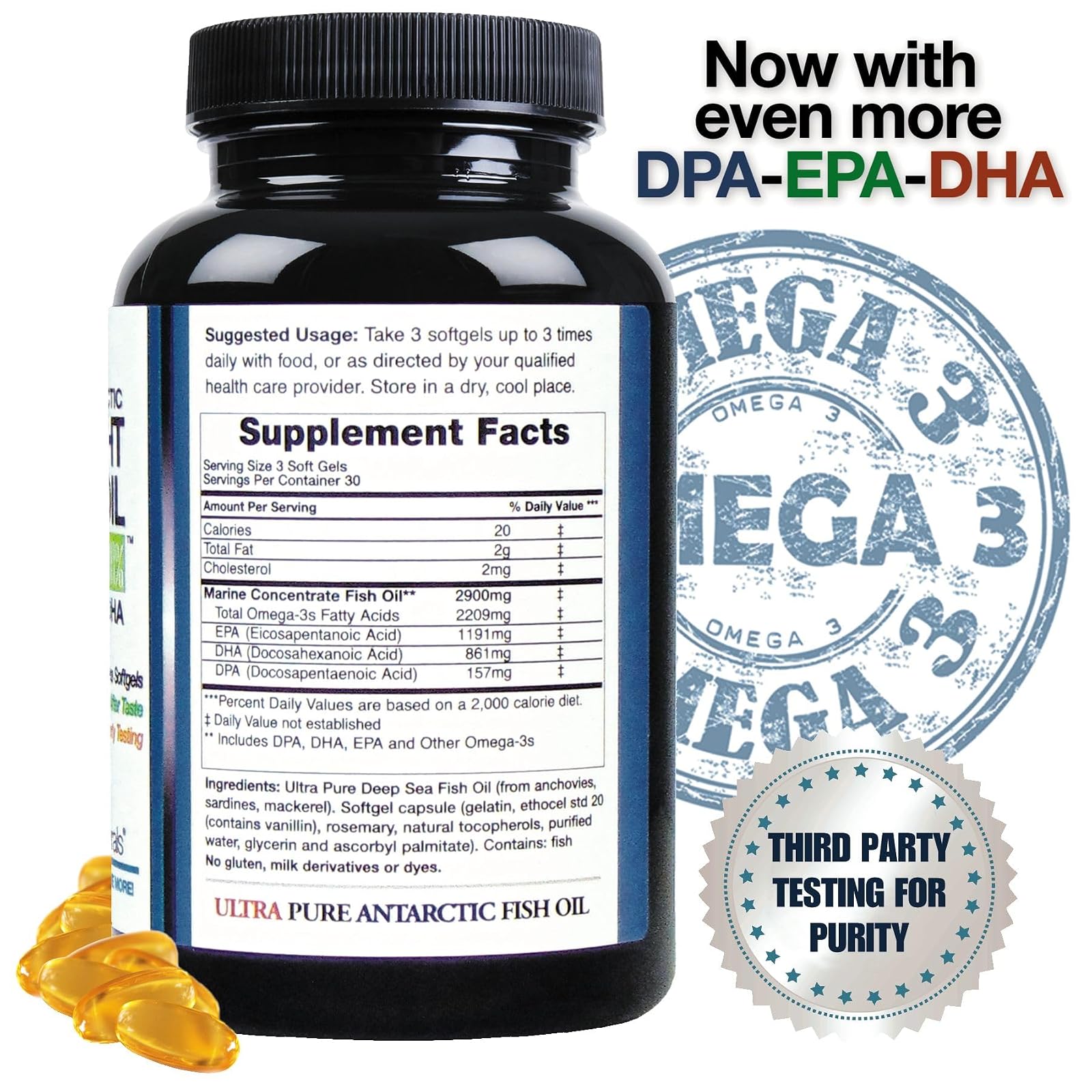 omega 3 softgels for heart health