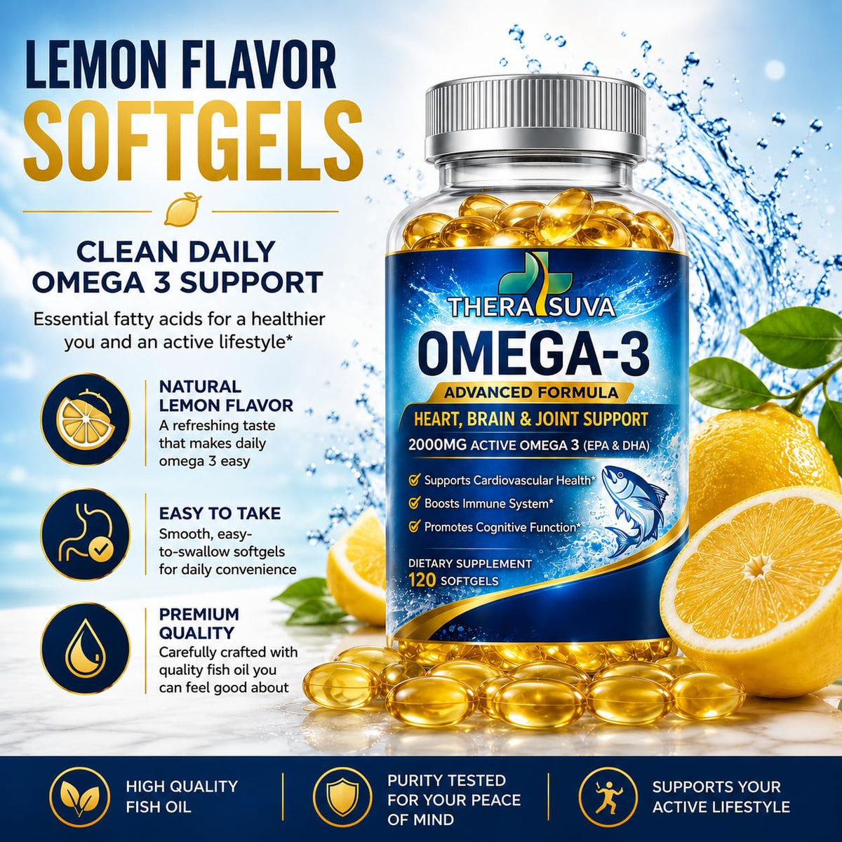 omega-3 softgels for heart health