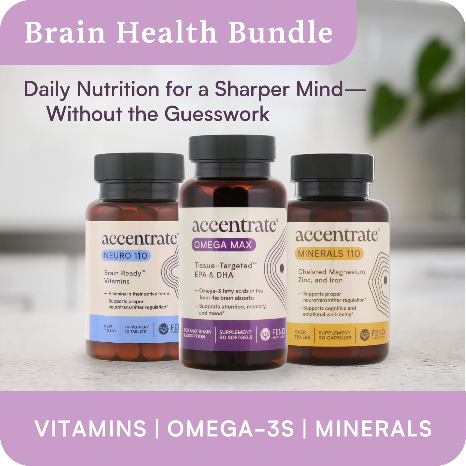 Omega-3 softgels for overall vitality