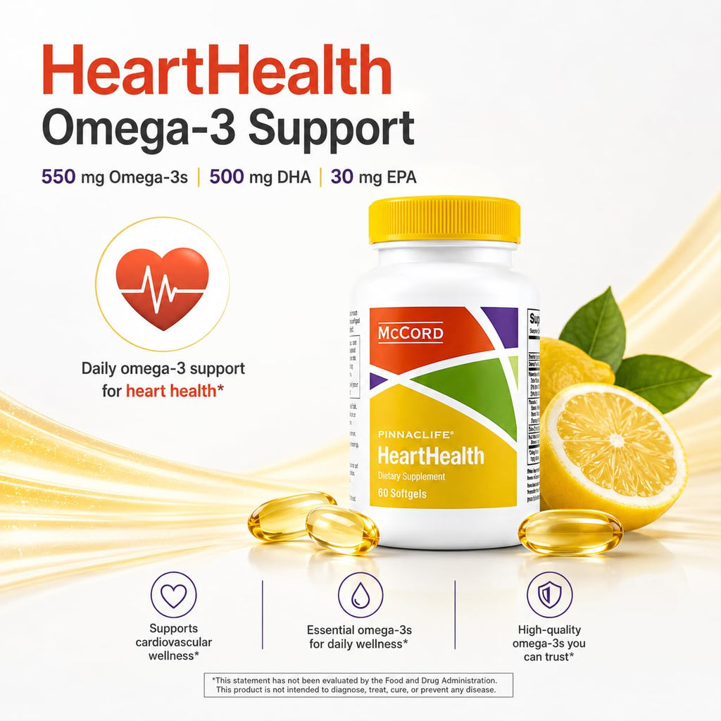 Omega-3 softgels for overall wellness