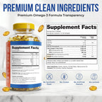 Omega 3 softgels for overall wellness