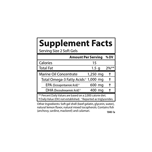 Omega-3 softgels for teens