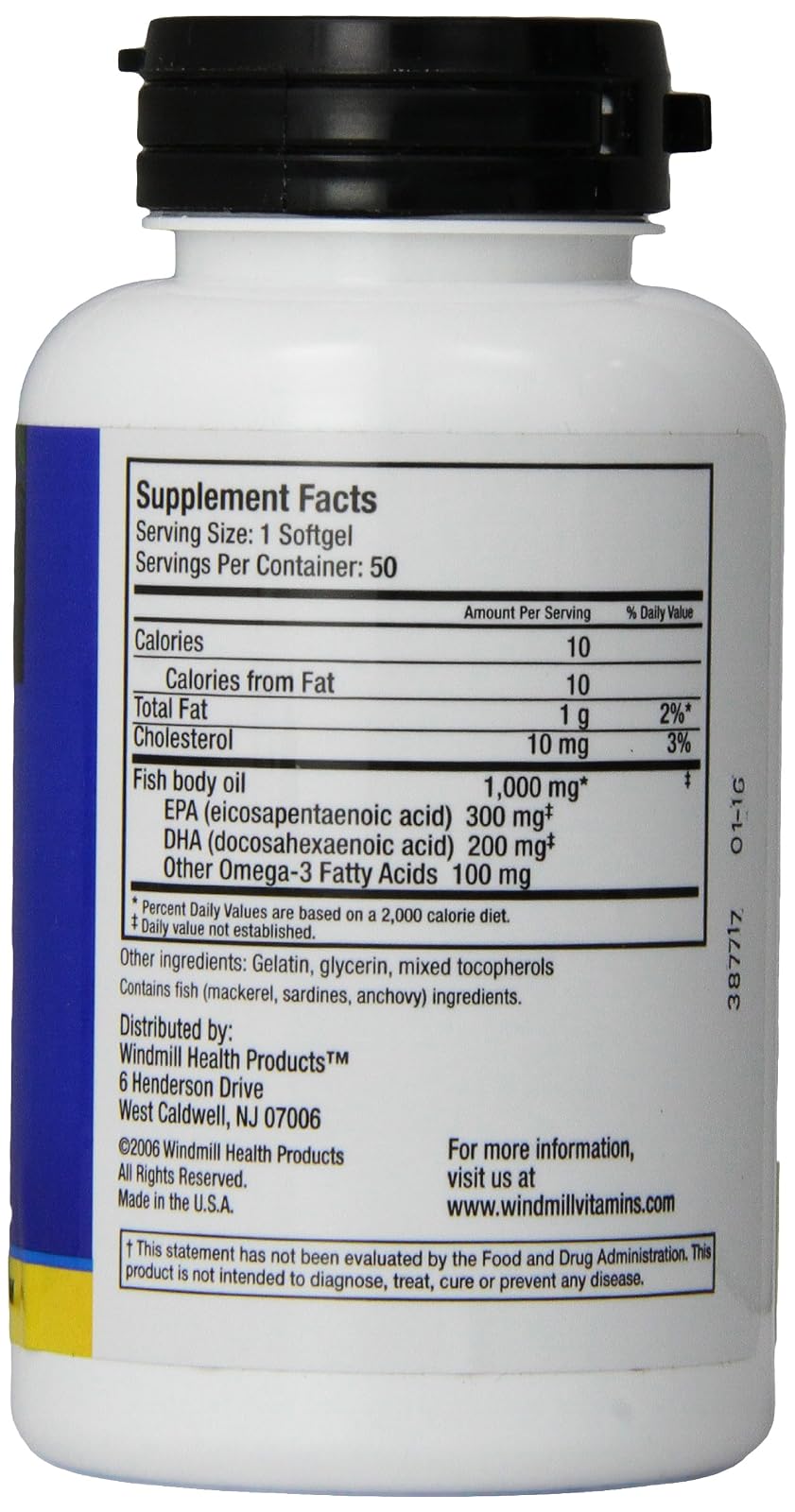 Omega 3 supplement for daily wellness