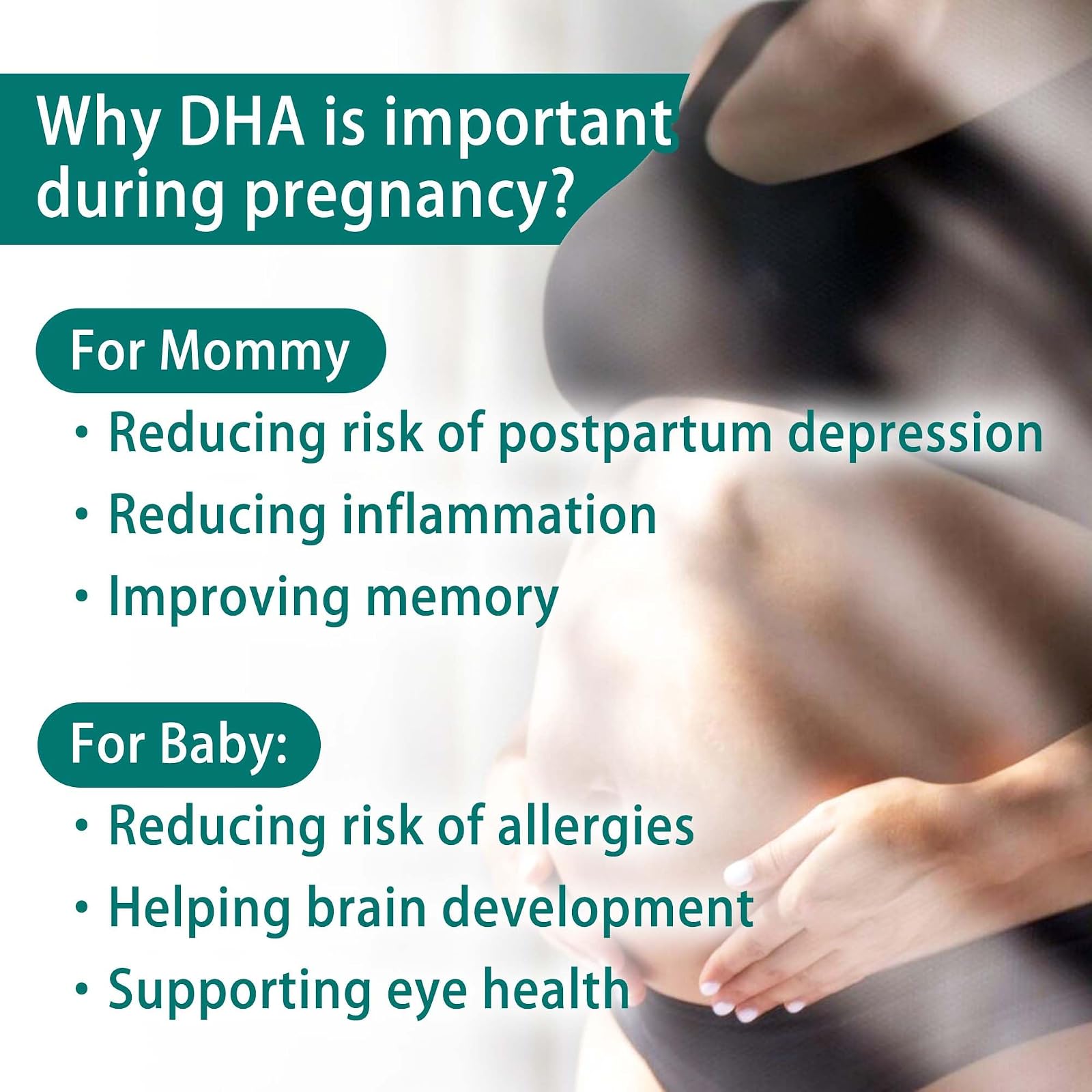 Omega-3 supplement for healthy pregnancy