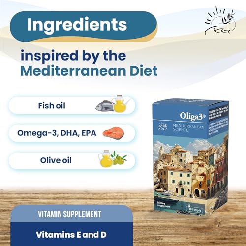 Omega-3 supplements with olive oil benefits
