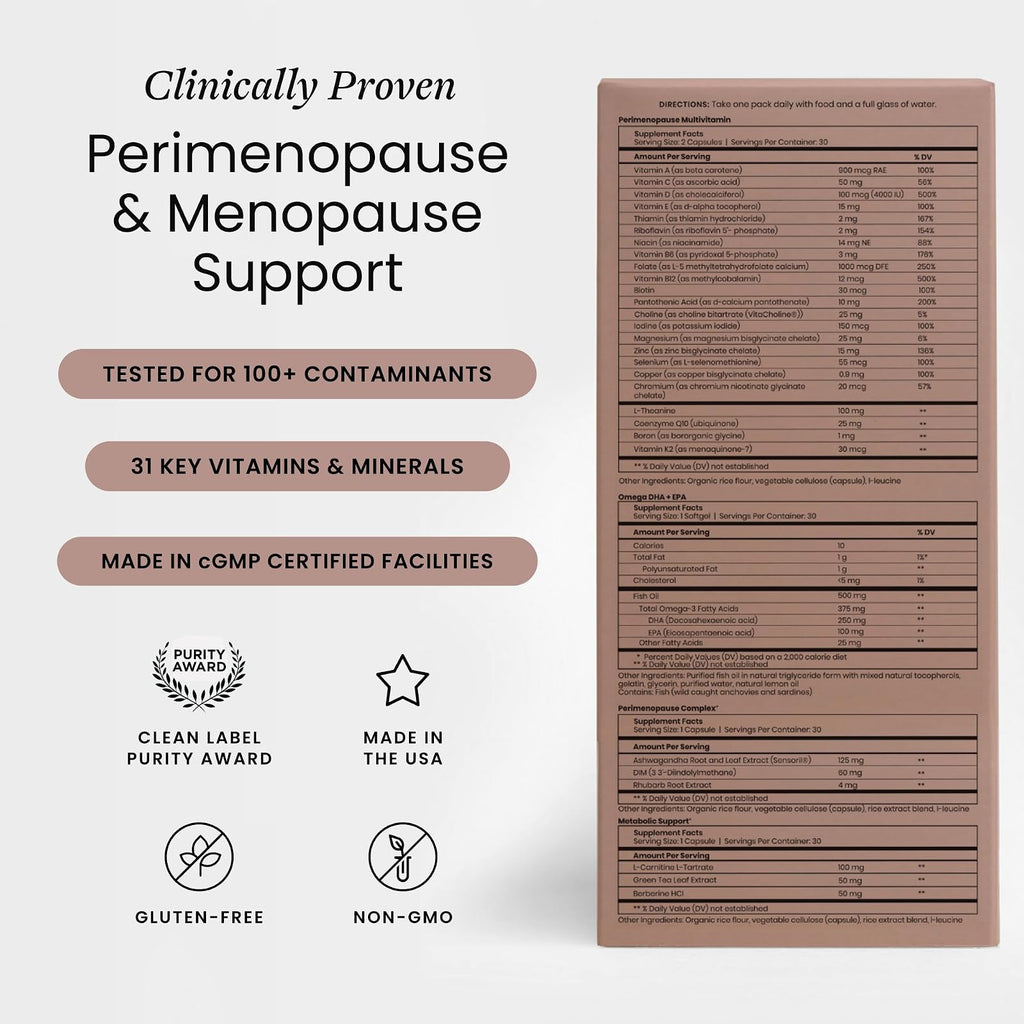 Omega 3 support for perimenopause