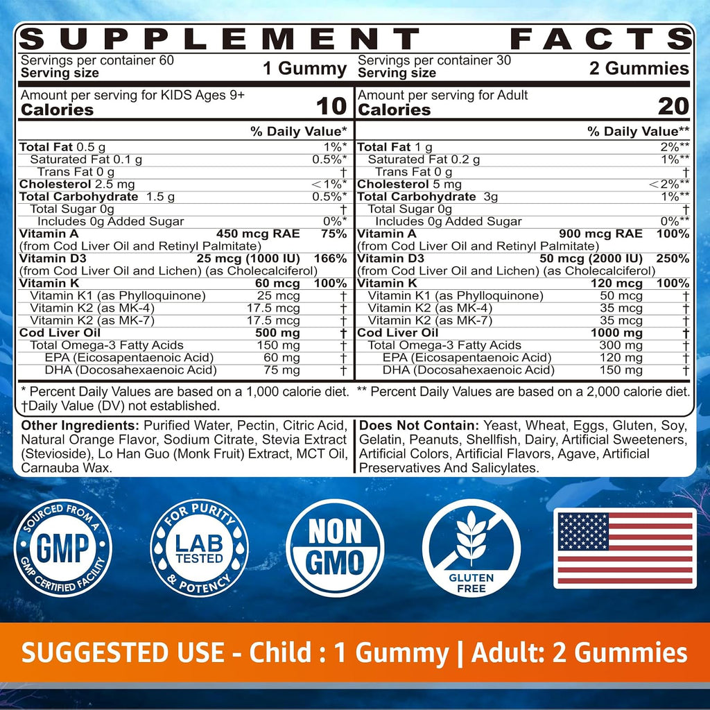 Omega-3 vitamin A supplement
