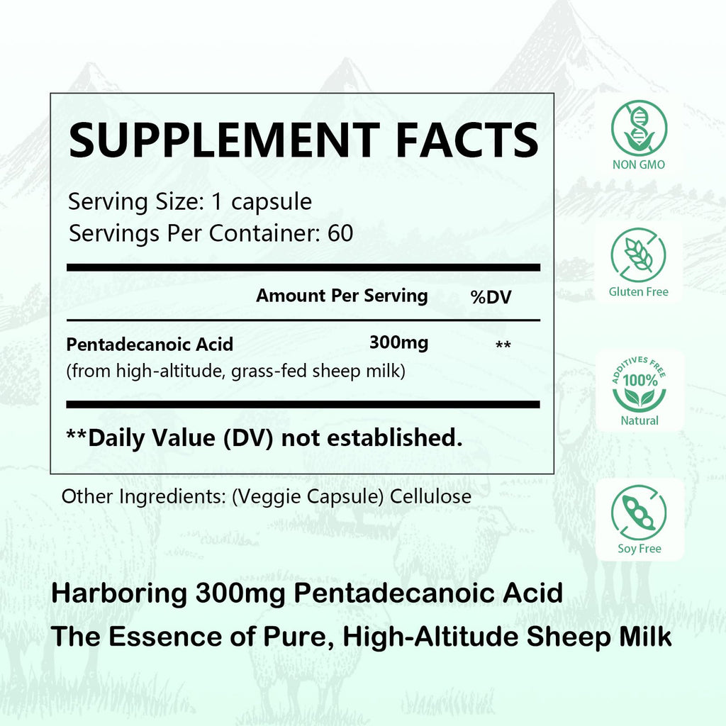 Omega-5 fatty acids in capsules