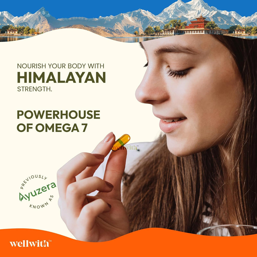 Omega 7 softgels for skin health