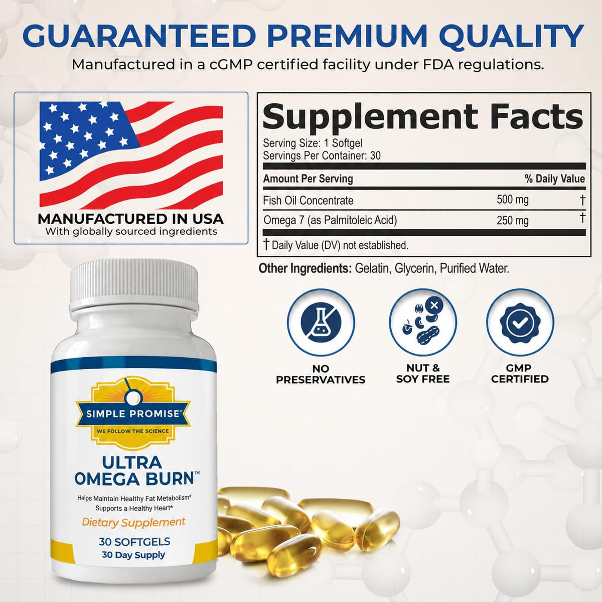 Omega-7 supplement for weight management
