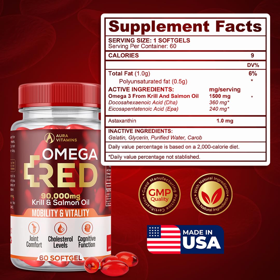 Omega RED krill oil for inflammation