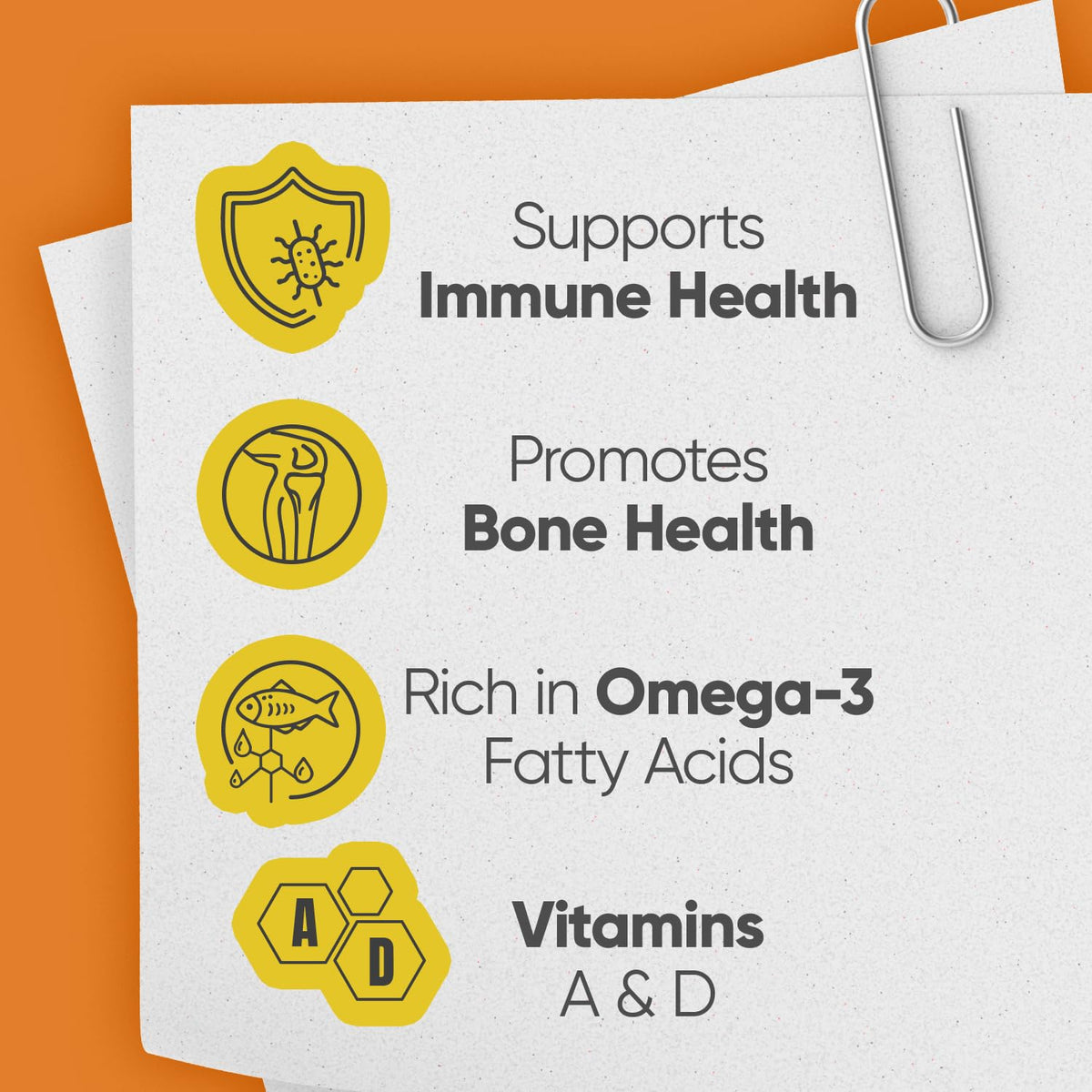 Omega-rich cod liver oil for health
