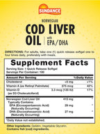 Omega-rich cod liver oil supplement