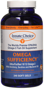 Omega Sufficiency fish oil capsules