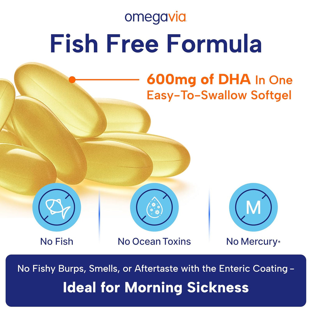 OmegaVia prenatal DHA benefits