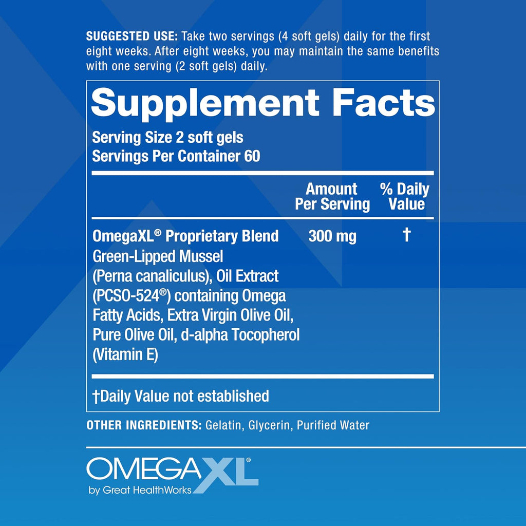 OmegaXL soft gels for seniors