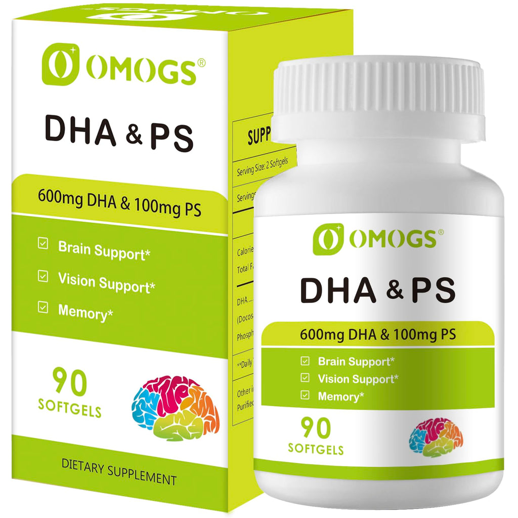 OMOGS Algae DHA softgels for heart health