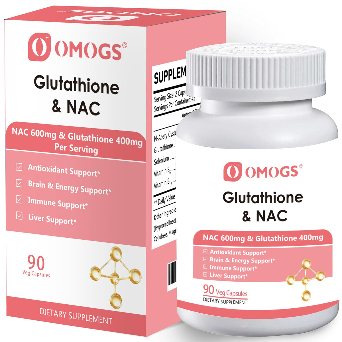 OMOGS Glutathione for immune support