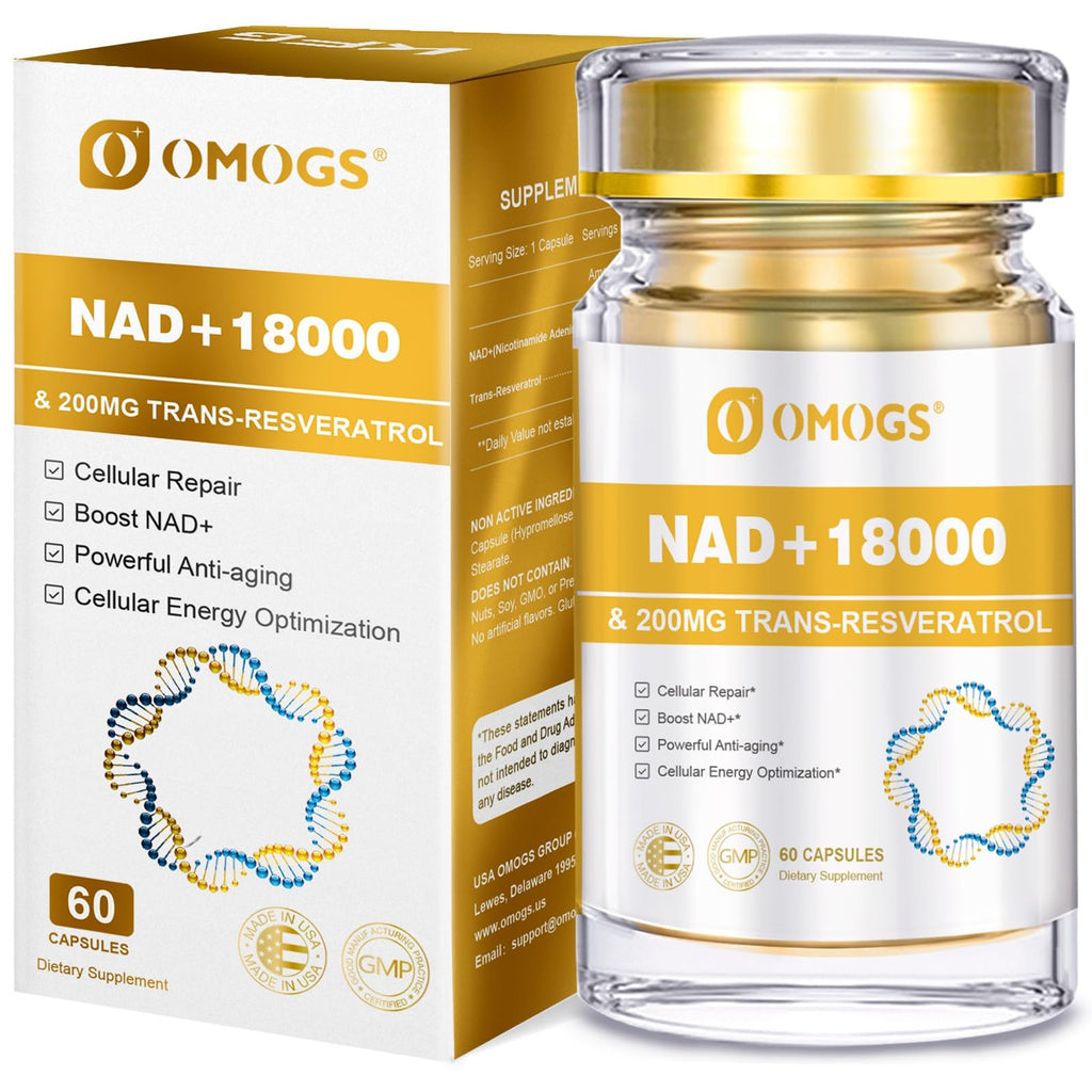 OMOGS NAD+ vitamin B complex capsules