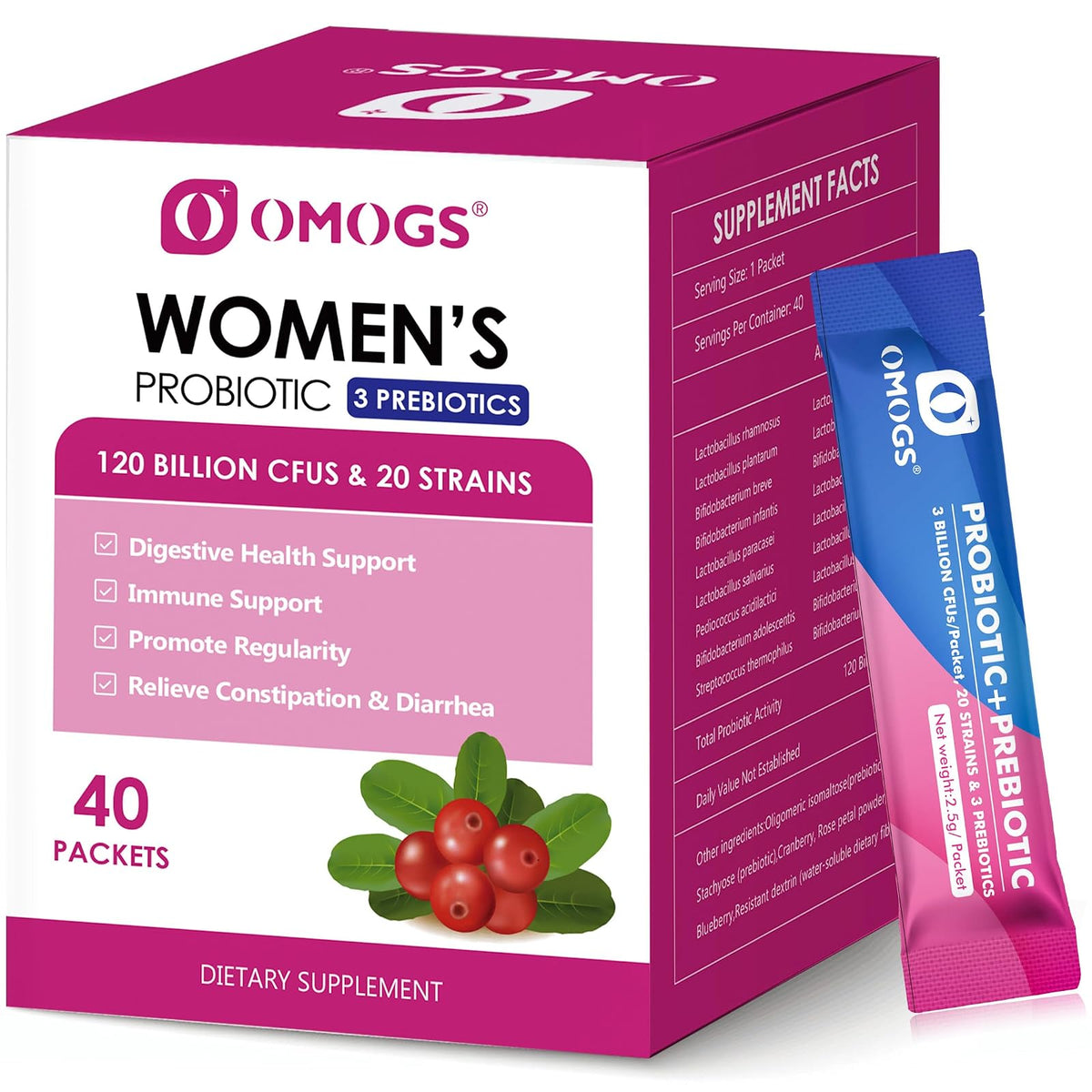OMOGS women's probiotics for gut health