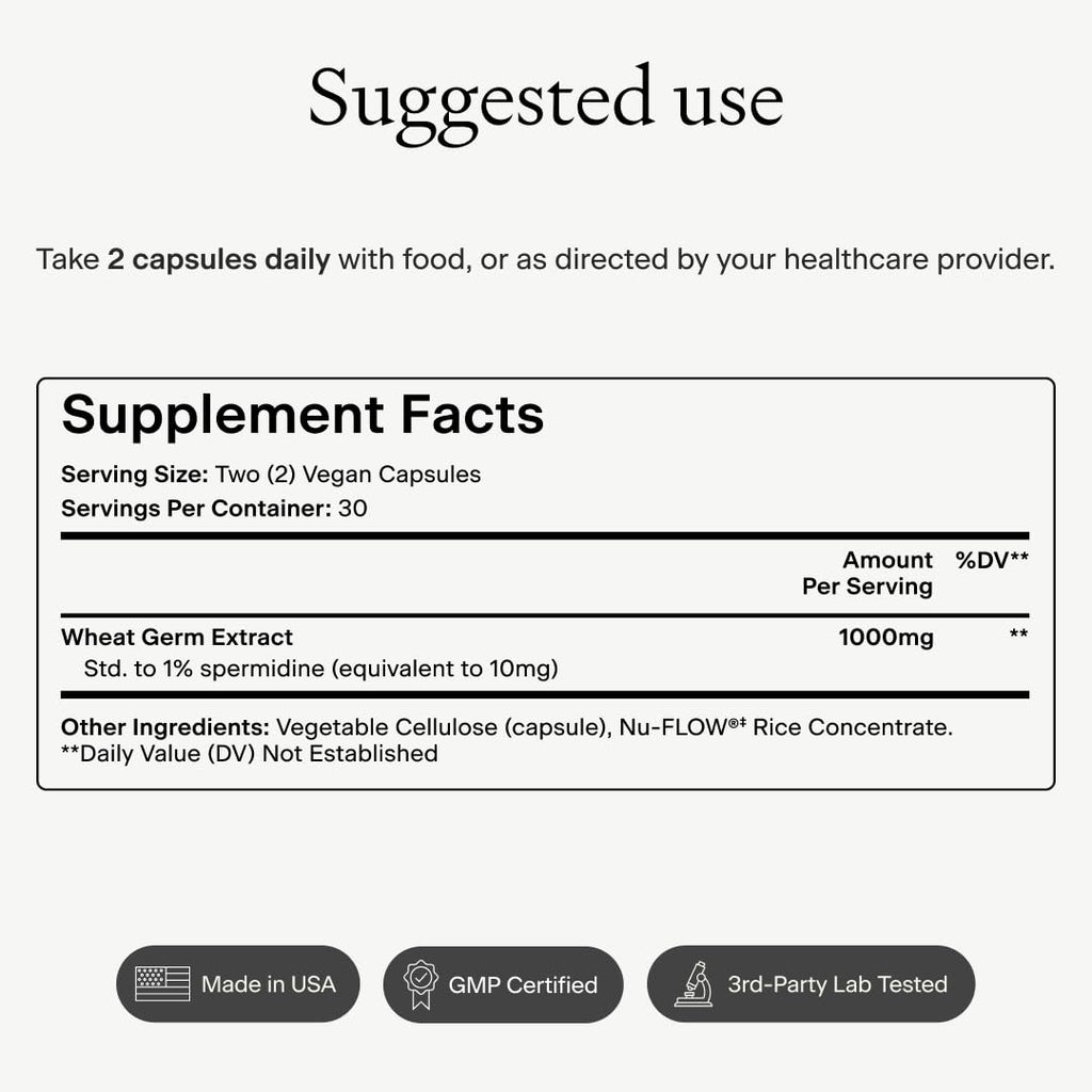 OMRE spermidine for healthy aging