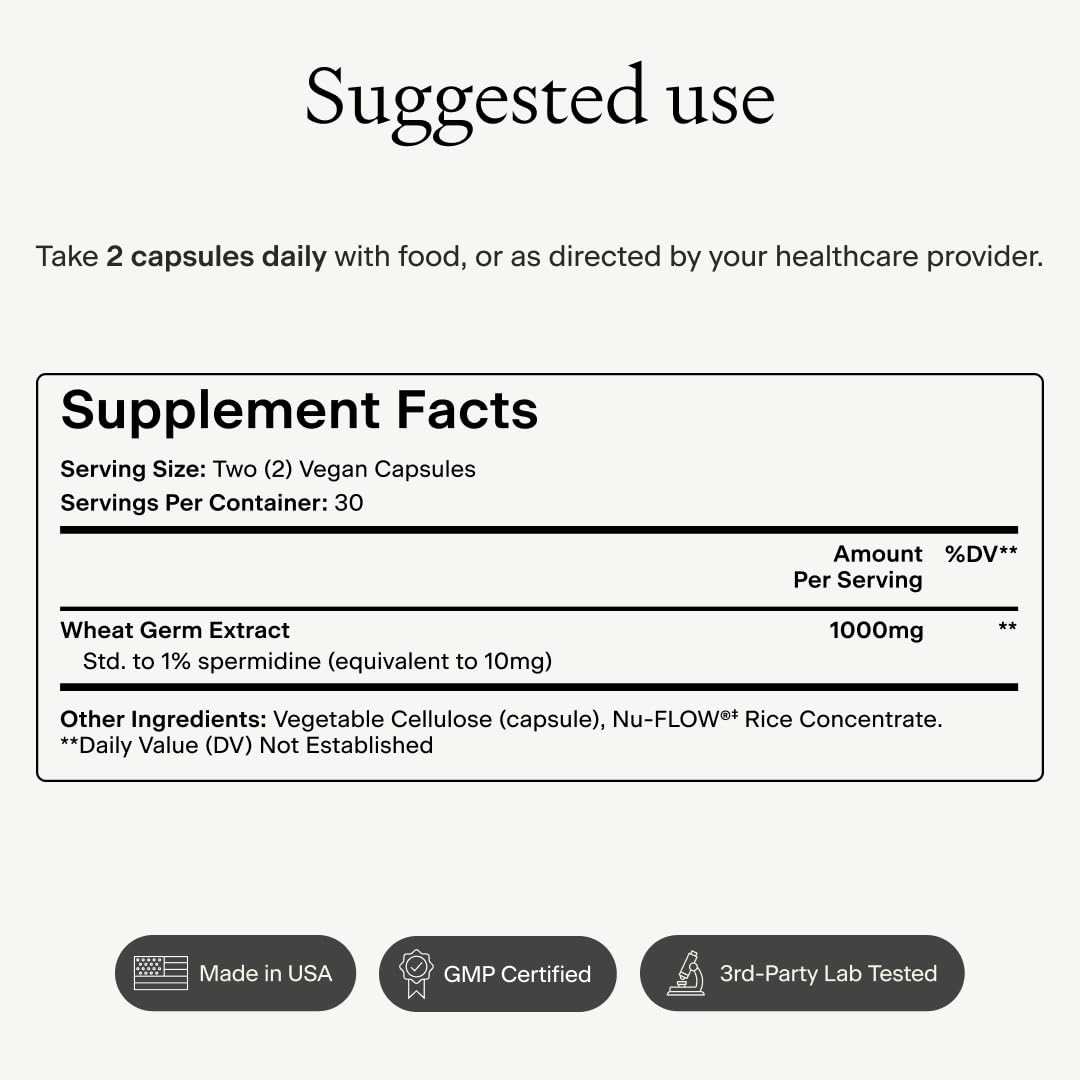 OMRE spermidine for healthy aging