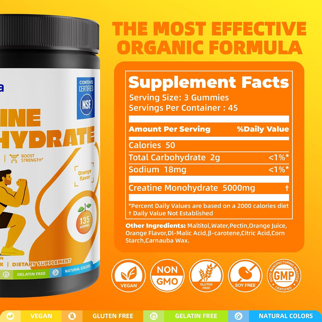 ON GREENVITA creatine gummies for athletes