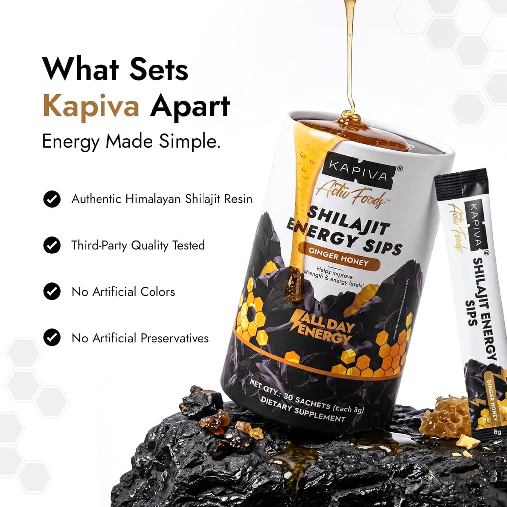 On-the-go shilajit honey energy support