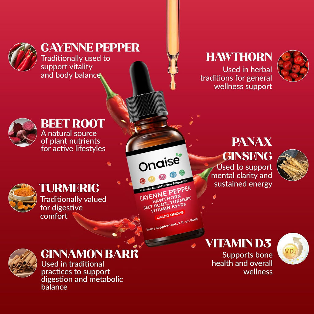 ONAISÉ cayenne drops for vitality